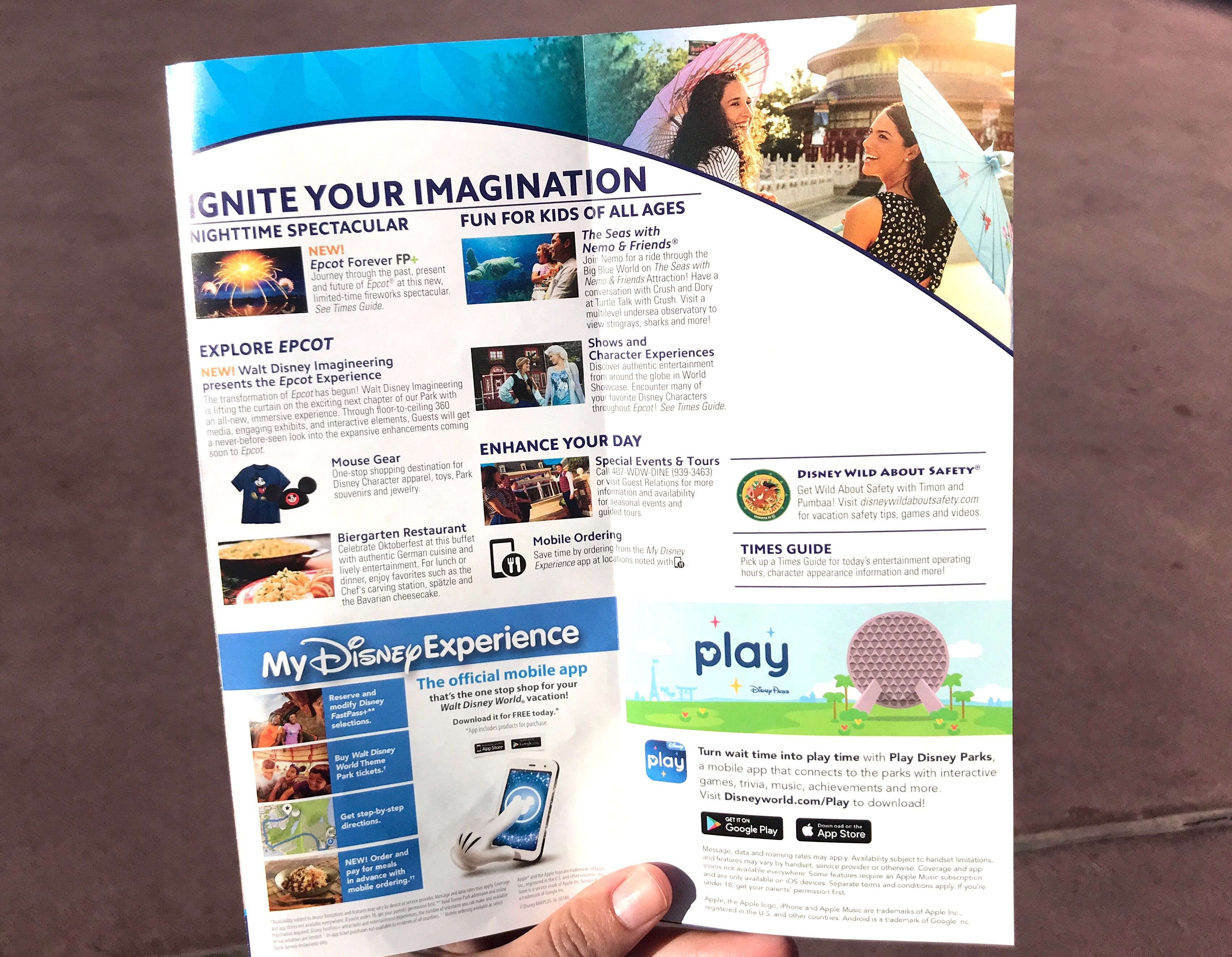 PHOTOS: Updated Guidemap of Epcot