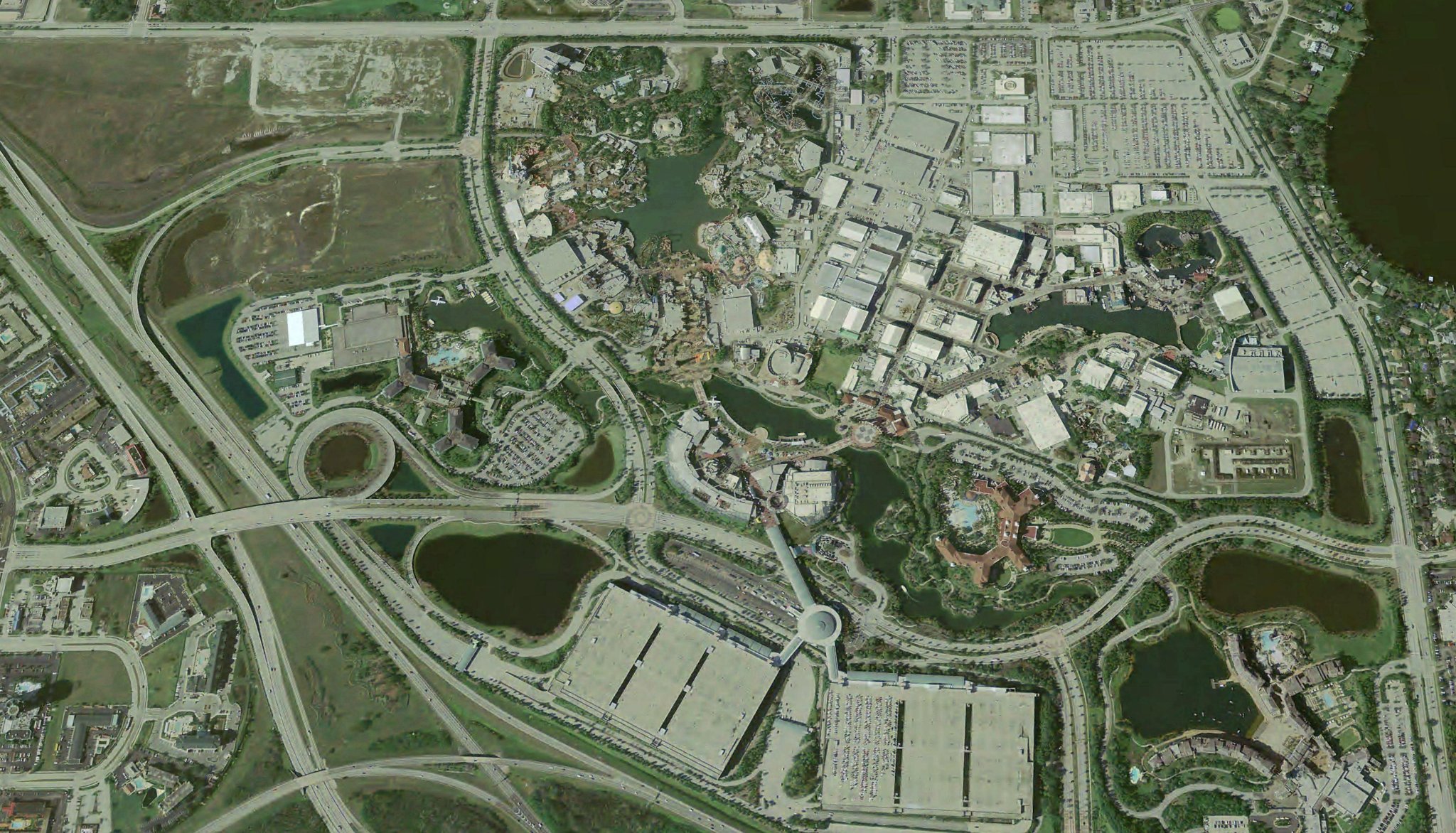 Historical Google Earth Satellite Images of Universal Orlando