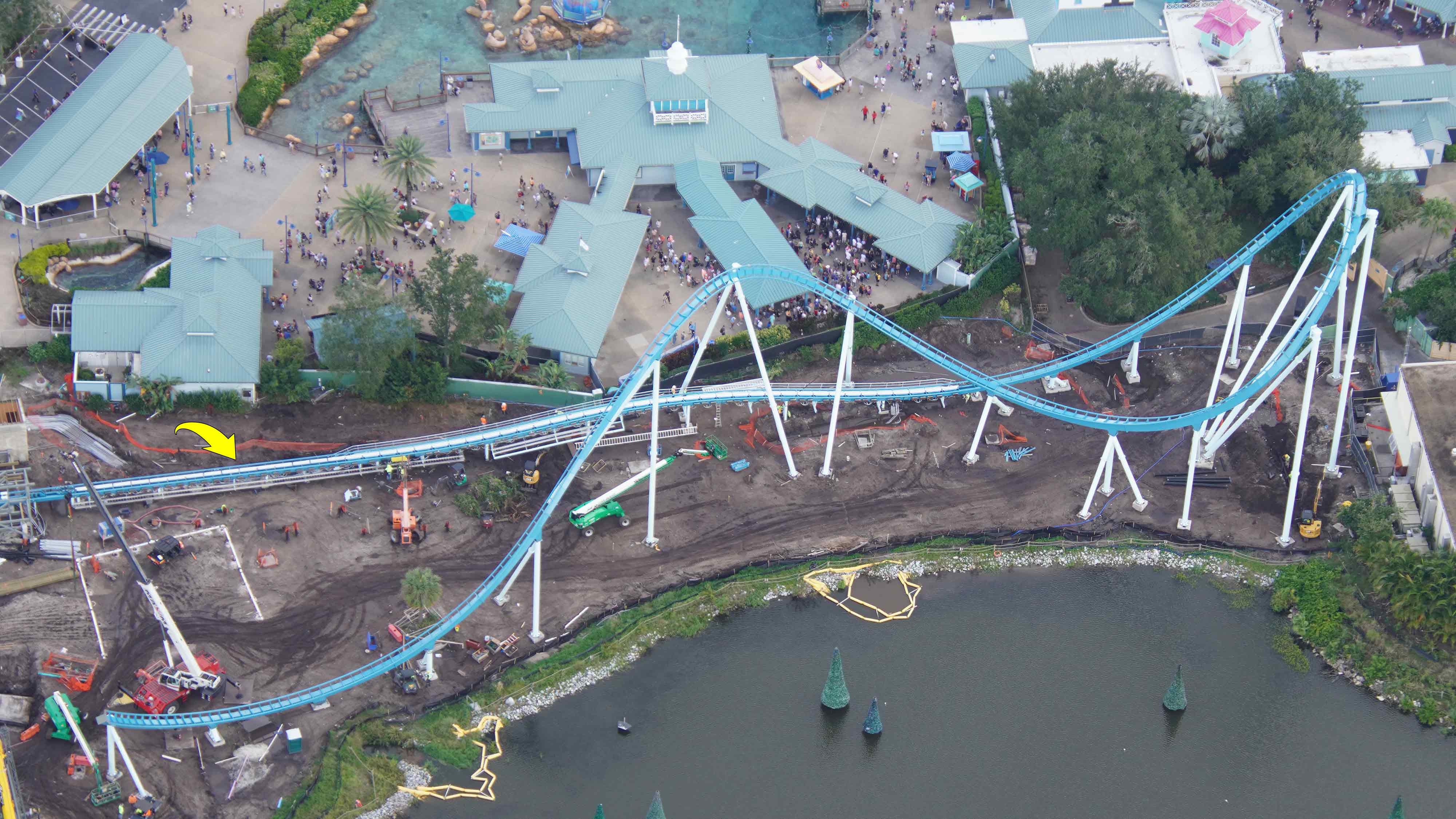 New Aerial Photos Show Construction Progress of SeaWorld Orlando’s ...
