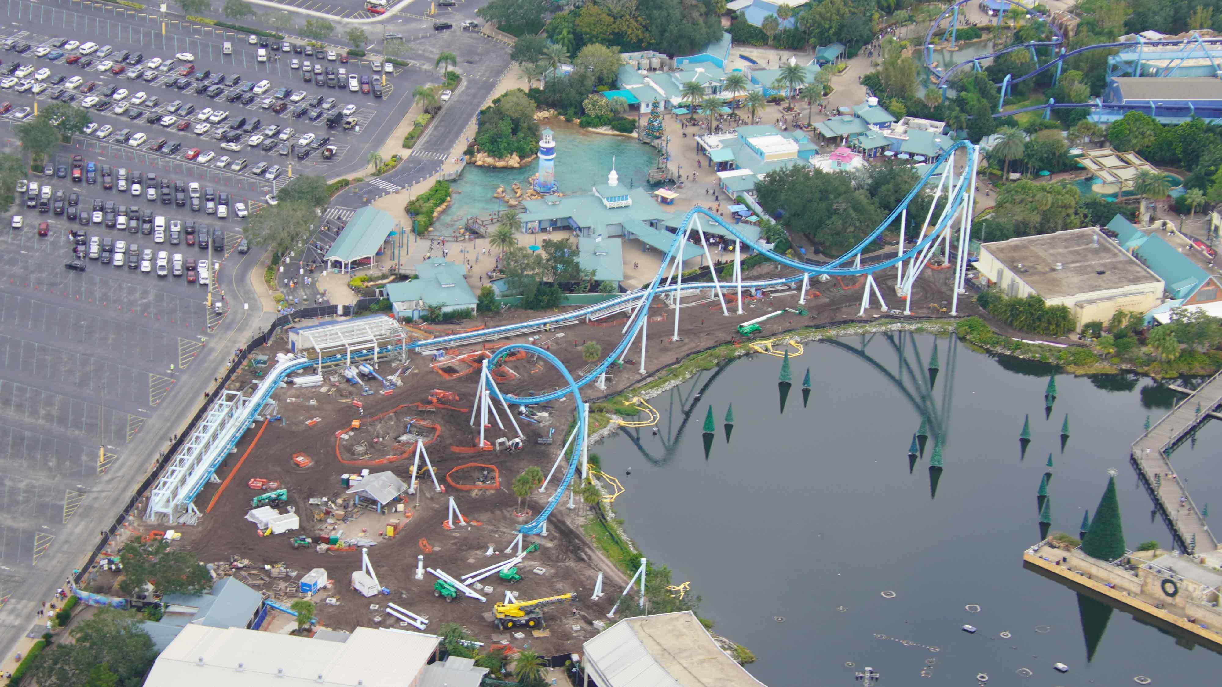 New Aerial Photos Show Construction Progress of SeaWorld Orlando’s ...