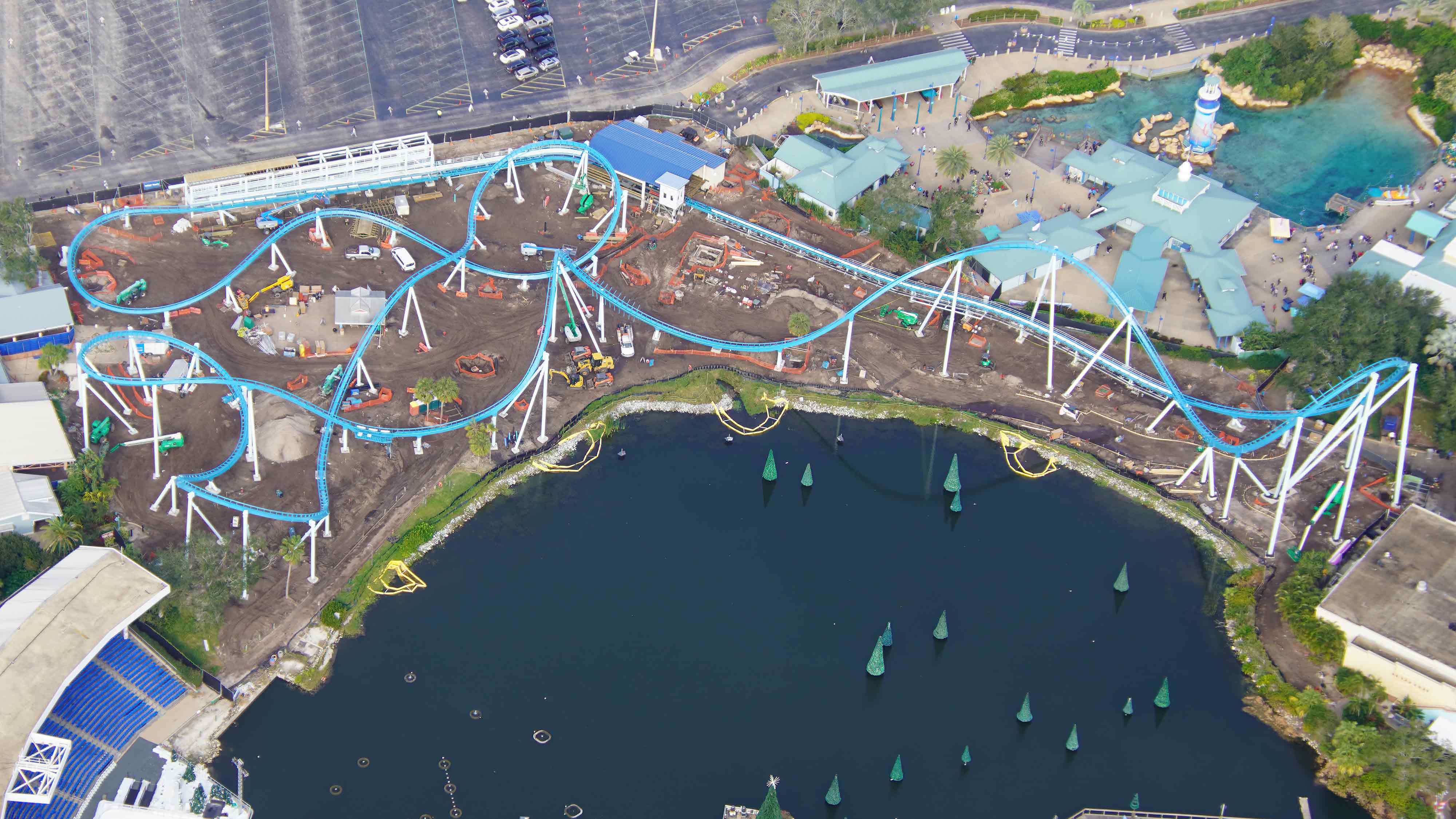 New Aerial Photos Show Construction Progress of SeaWorld Orlando’s ...