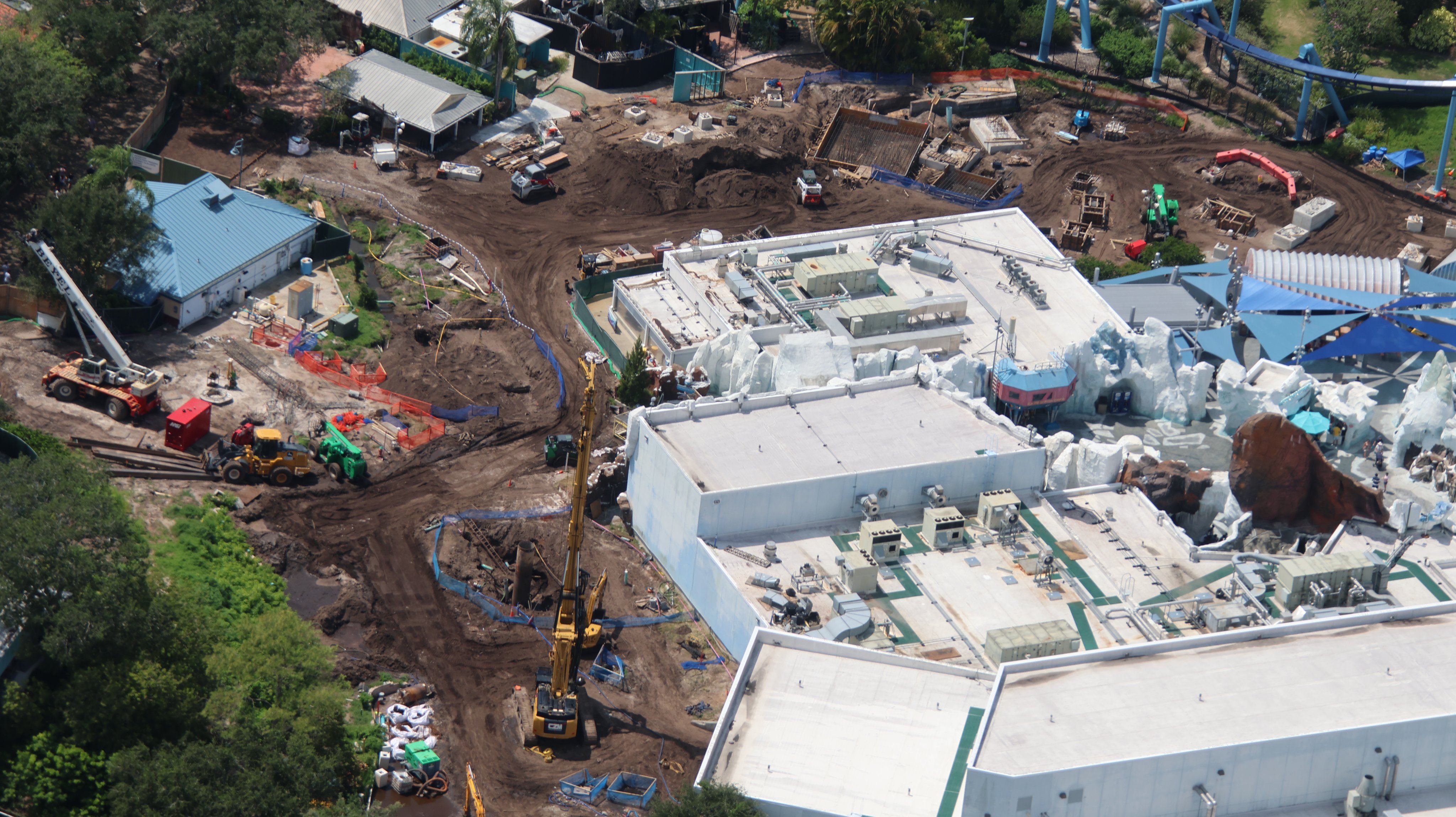 New Aerial Photos Show Construction Progress of SeaWorld Orlando’s New ...