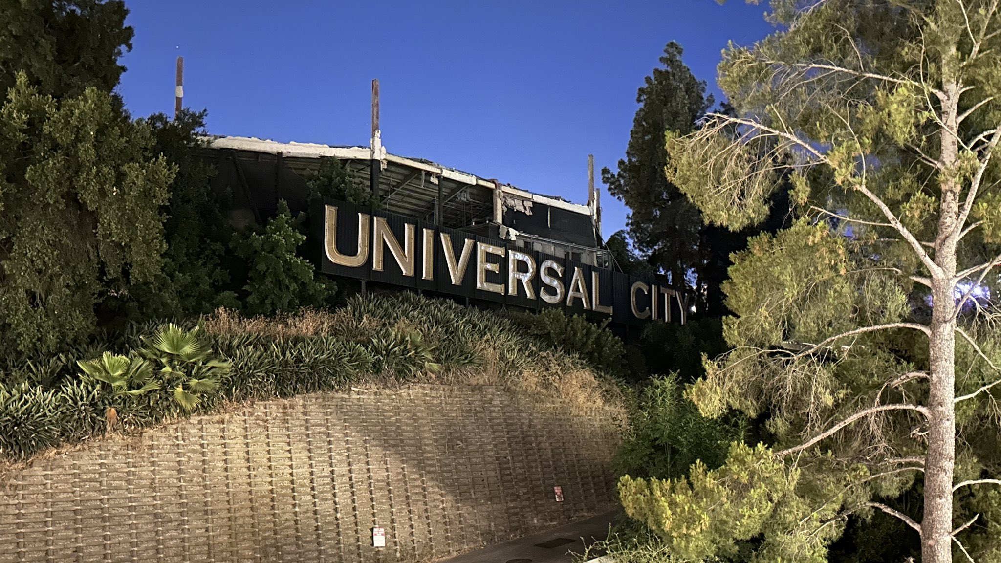 Universal City Sign at Universal Studios Hollywood Demolished