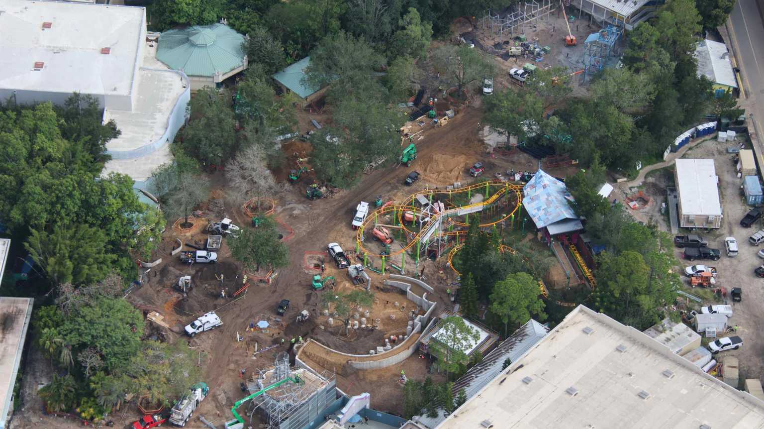 New Aerial Photos Show Construction Progress of DreamWorks Land at ...