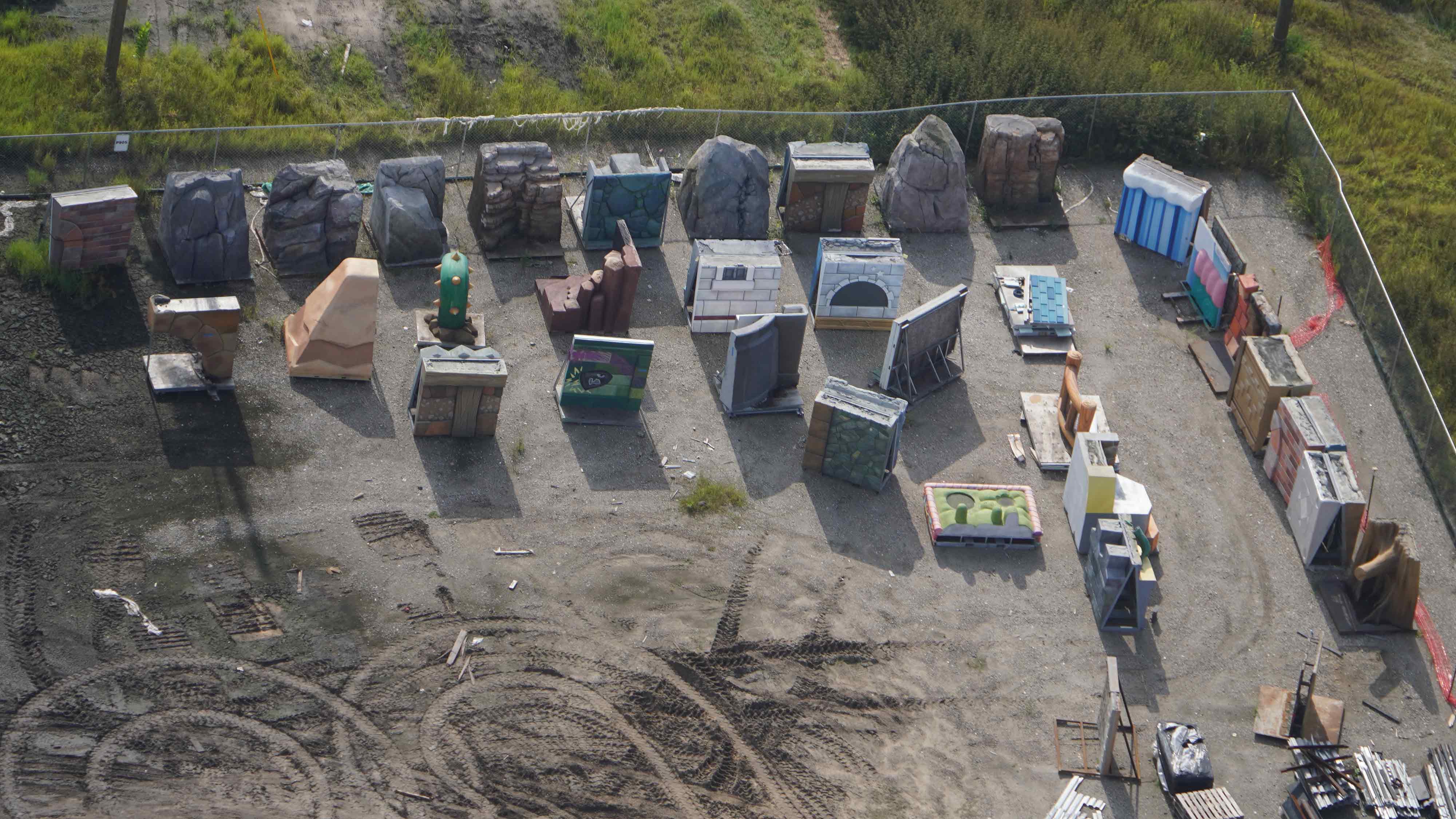 New Aerial Photos Show Super Nintendo World Theming Models at Universal ...