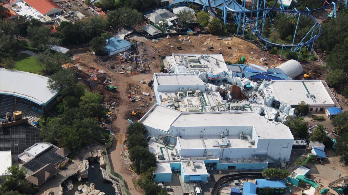 New Aerial Photos Show Construction Progress of SeaWorld Orlando’s New ...