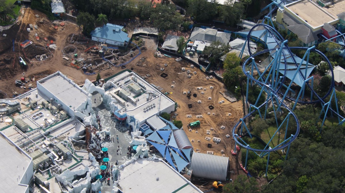 New Aerial Photos Show Construction Progress of SeaWorld Orlando’s New ...