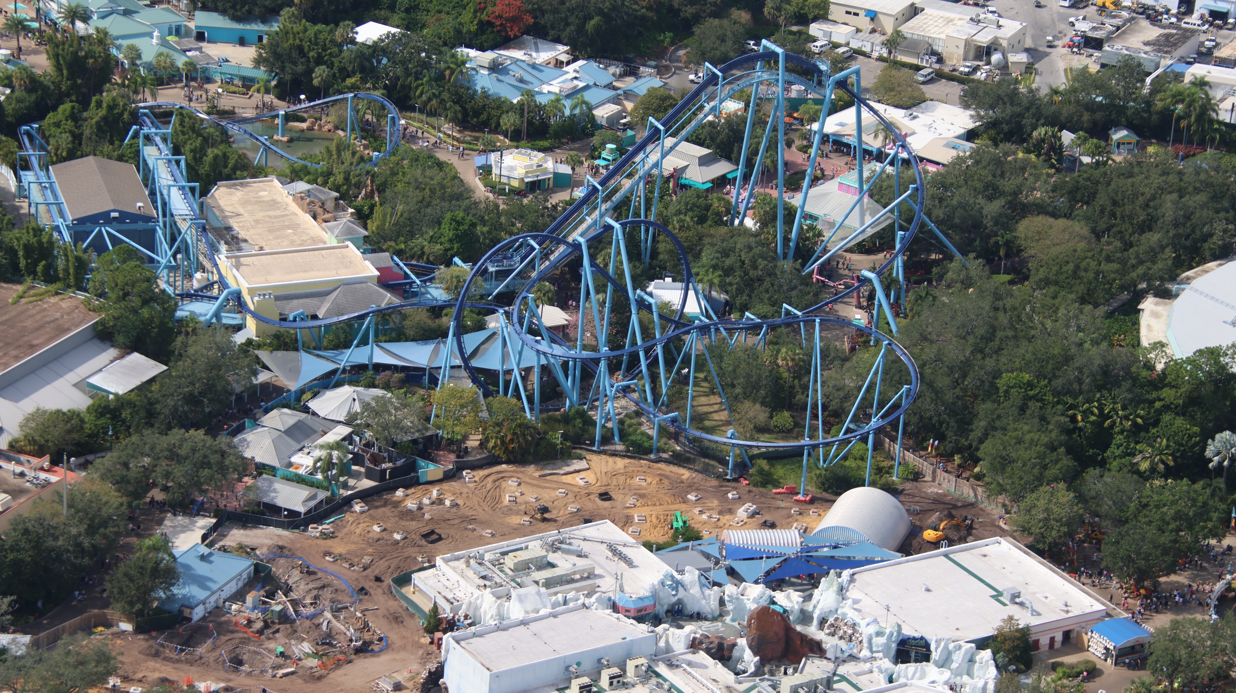New Aerial Photos Show Construction Progress of SeaWorld Orlando’s New ...