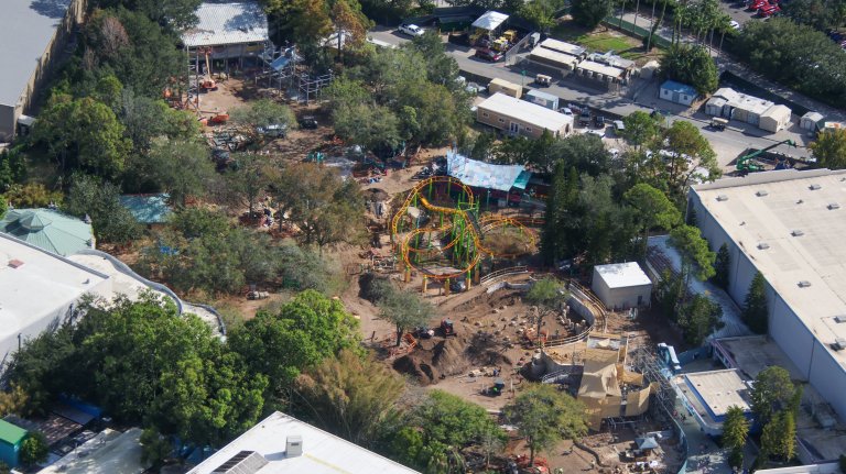 New Aerial Photos Show Construction Progress of DreamWorks Land at ...