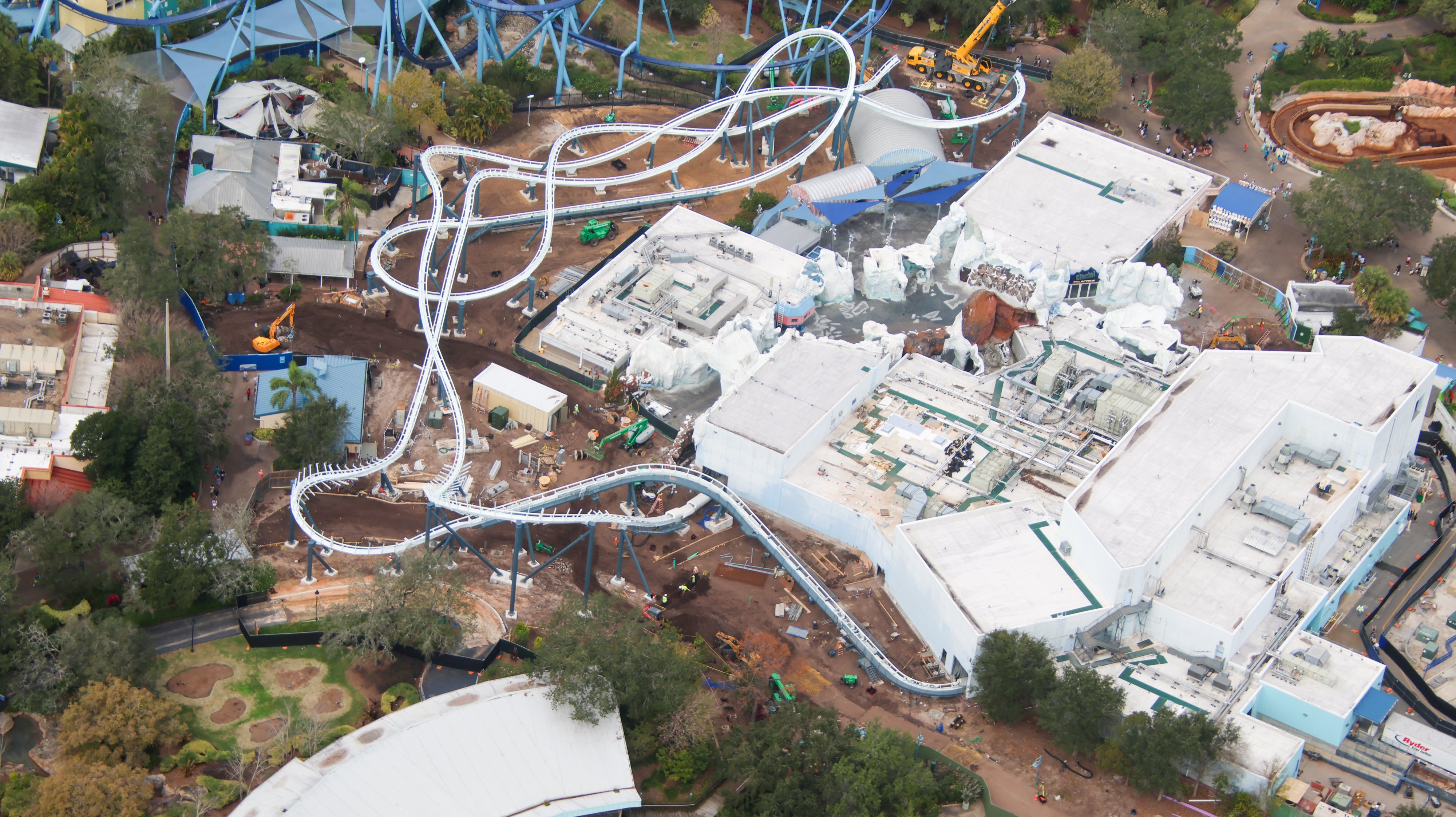 New Aerial Photos Show Construction Progress of SeaWorld Orlando’s New ...