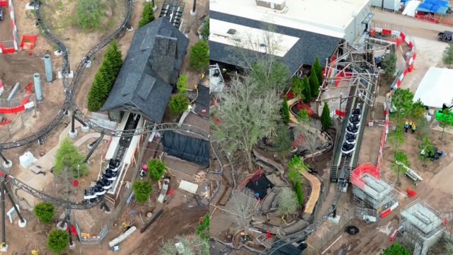 WATCH: Daytime Testing of Dark Universe Spinning Roller Coaster at ...