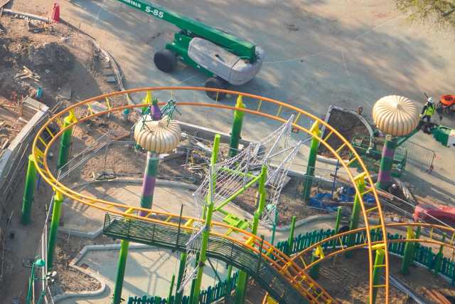 New Aerial Photos Show Construction Progress of DreamWorks Land at ...