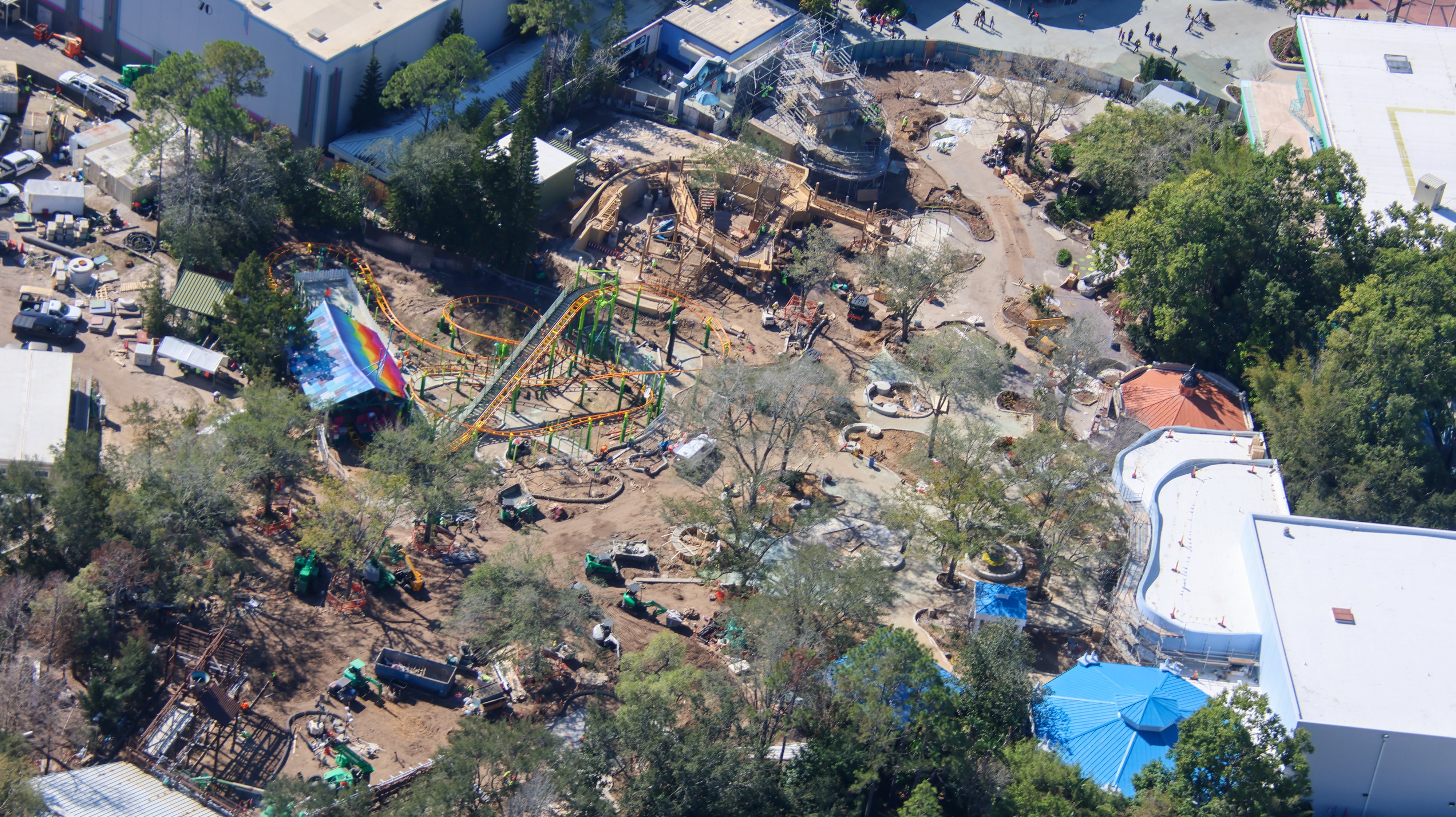 New Aerial Photos Show Construction Progress of DreamWorks Land at ...