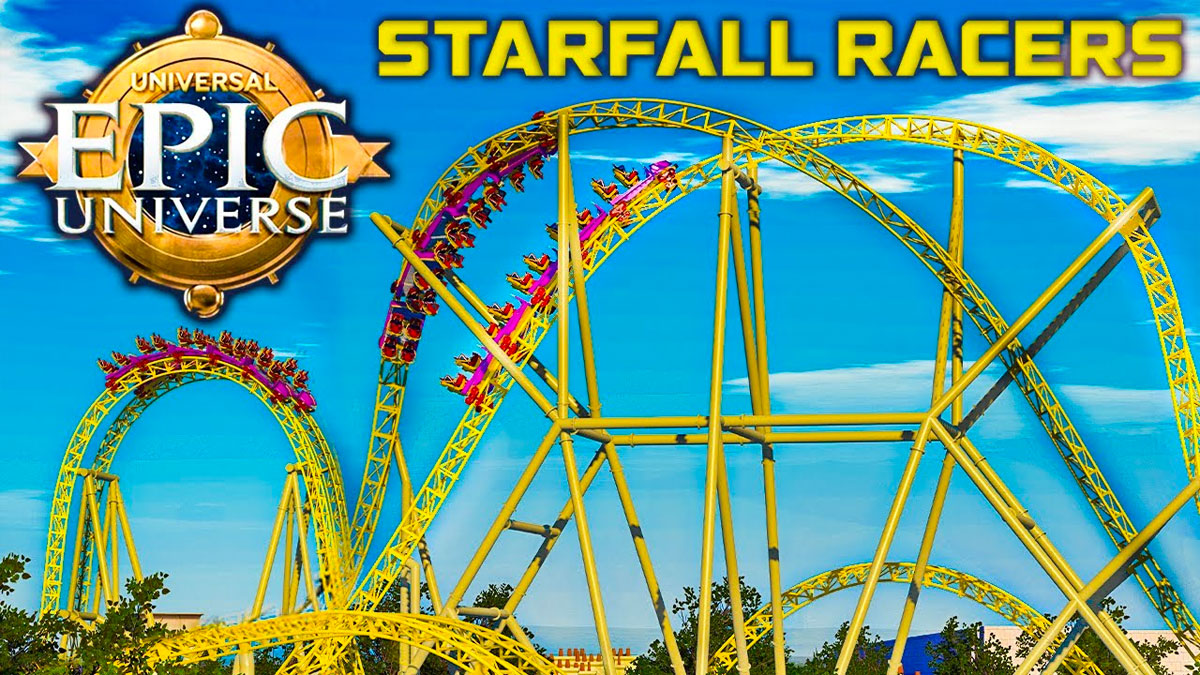 WATCH: No Limits 2 Visualisation of Starfall Racers at Universal’s Epic Universe
