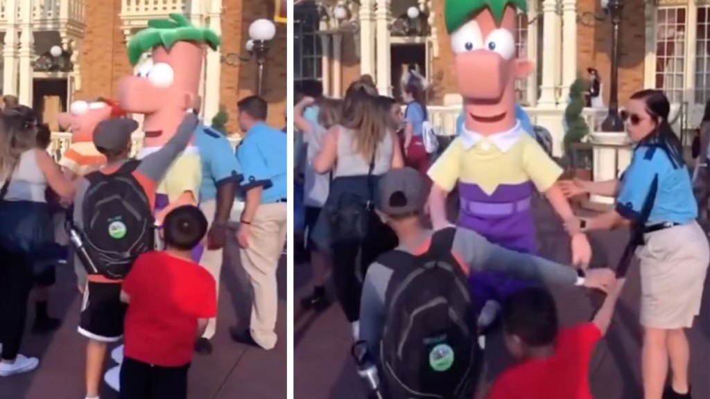 WATCH: Ferb Character Shoves Child at Magic Kingdom [Update]