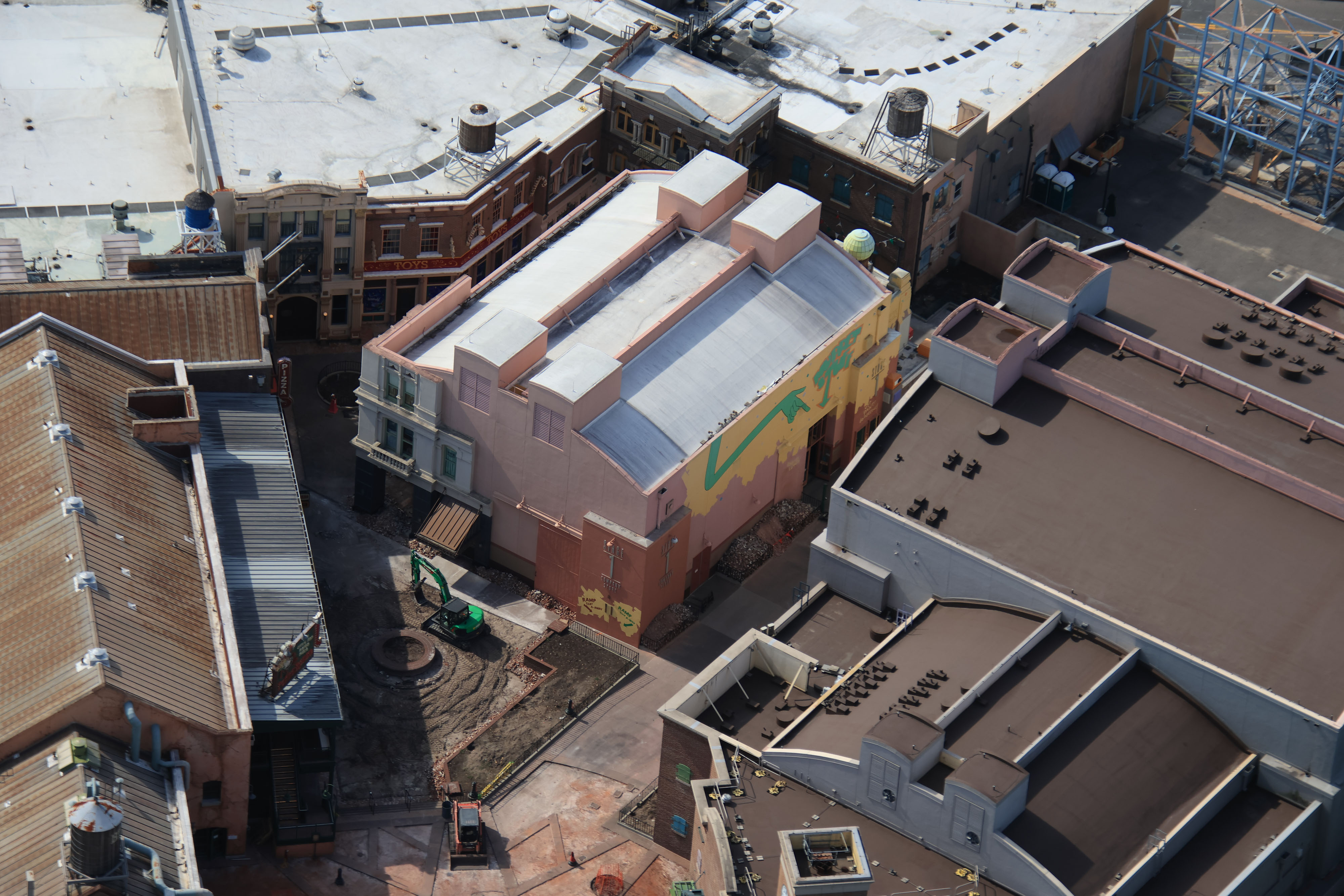 New Aerial Photos Show Demolition Progress of Muppets Courtyard at ...