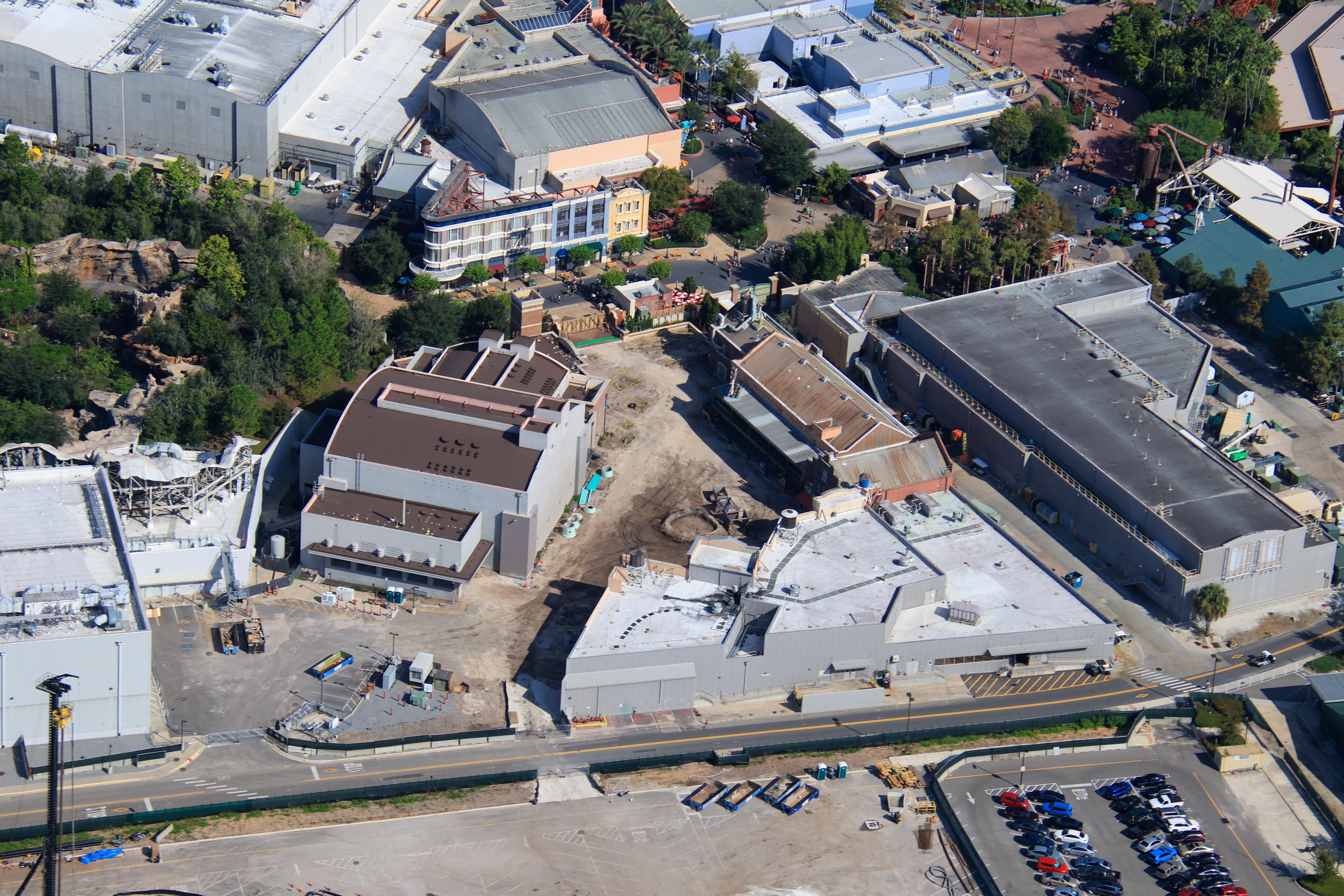 New Aerial Photos Show Construction Progress of Monsters, Inc. Land at ...