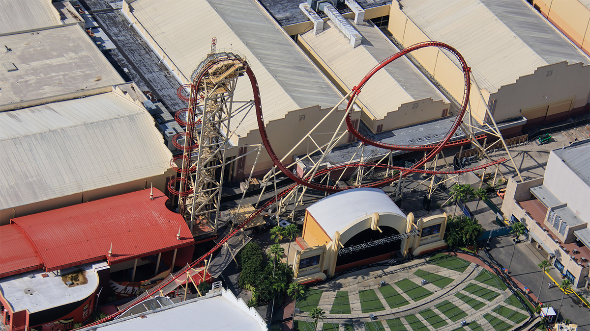 New Aerial Photos Show Demolition Progress of Hollywood Rip Ride Rockit ...