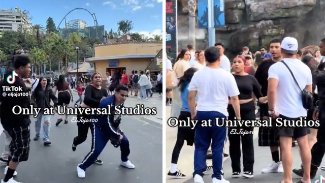 Physical Altercation at Universal Studios Hollywood Caught on Camera ...