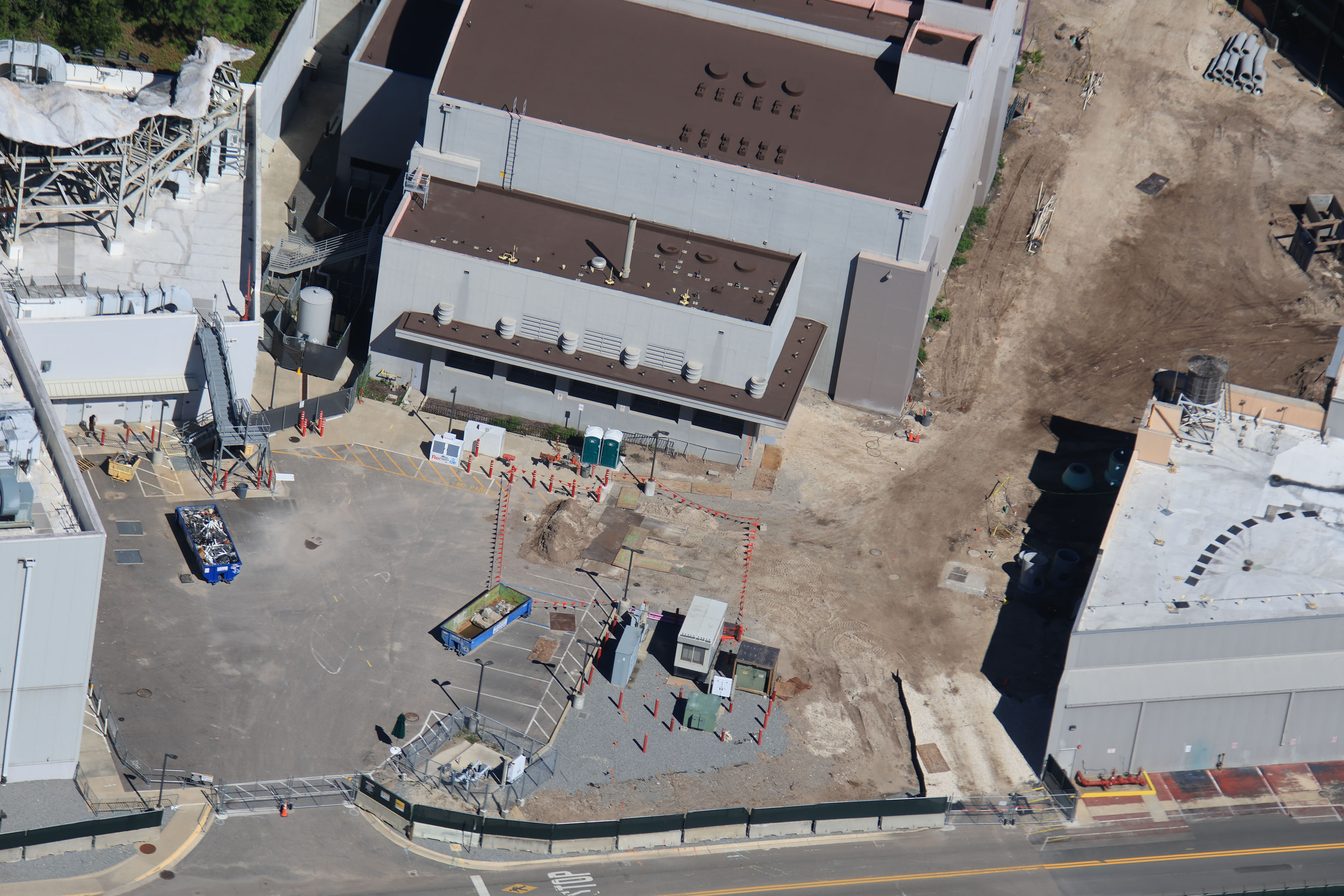 New Aerial Photos Show Construction Progress of Monsters, Inc. Land at ...