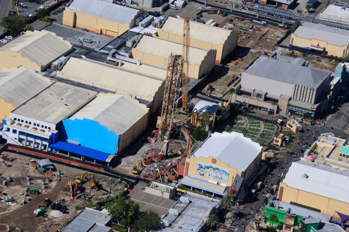 New Aerial Photos Show Construction Progress of New Roller Coaster at ...