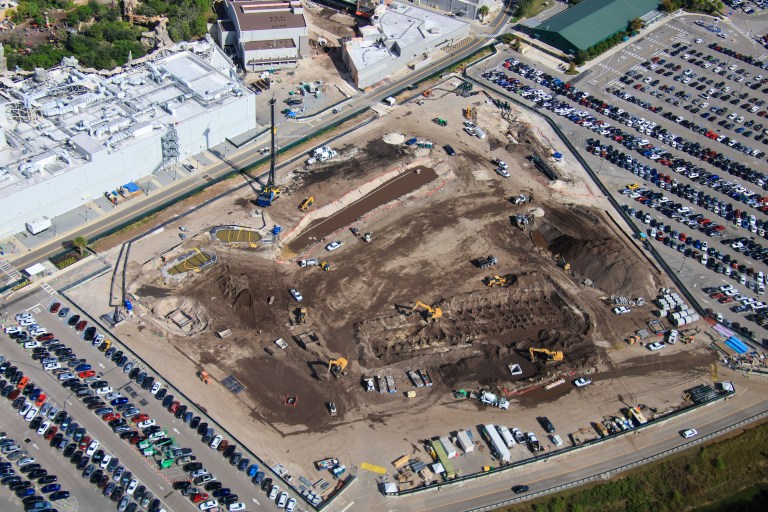 New Aerial Photos Show Construction Progress of Monstropolis Roller ...
