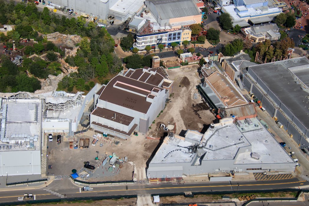 New Aerial Photos Show Construction Progress of Monstropolis at Disney ...