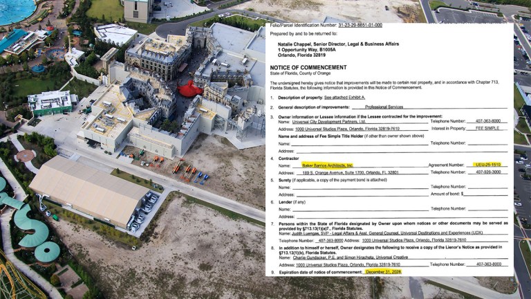 First Notice of Commencement for Universal’s Epic Universe First ...