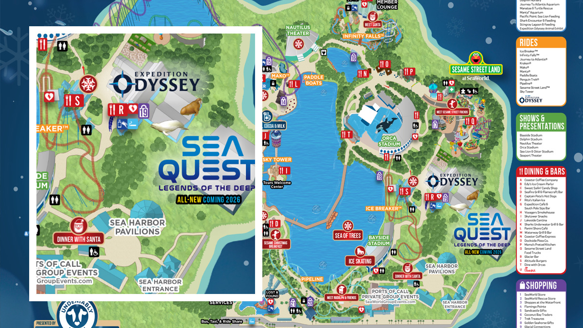 Location of SEAQuest: Legends of the Deep at SeaWorld Orlando Revealed