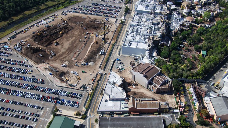 New Aerial Photos Show Construction Progress of Monstropolis at Disney ...