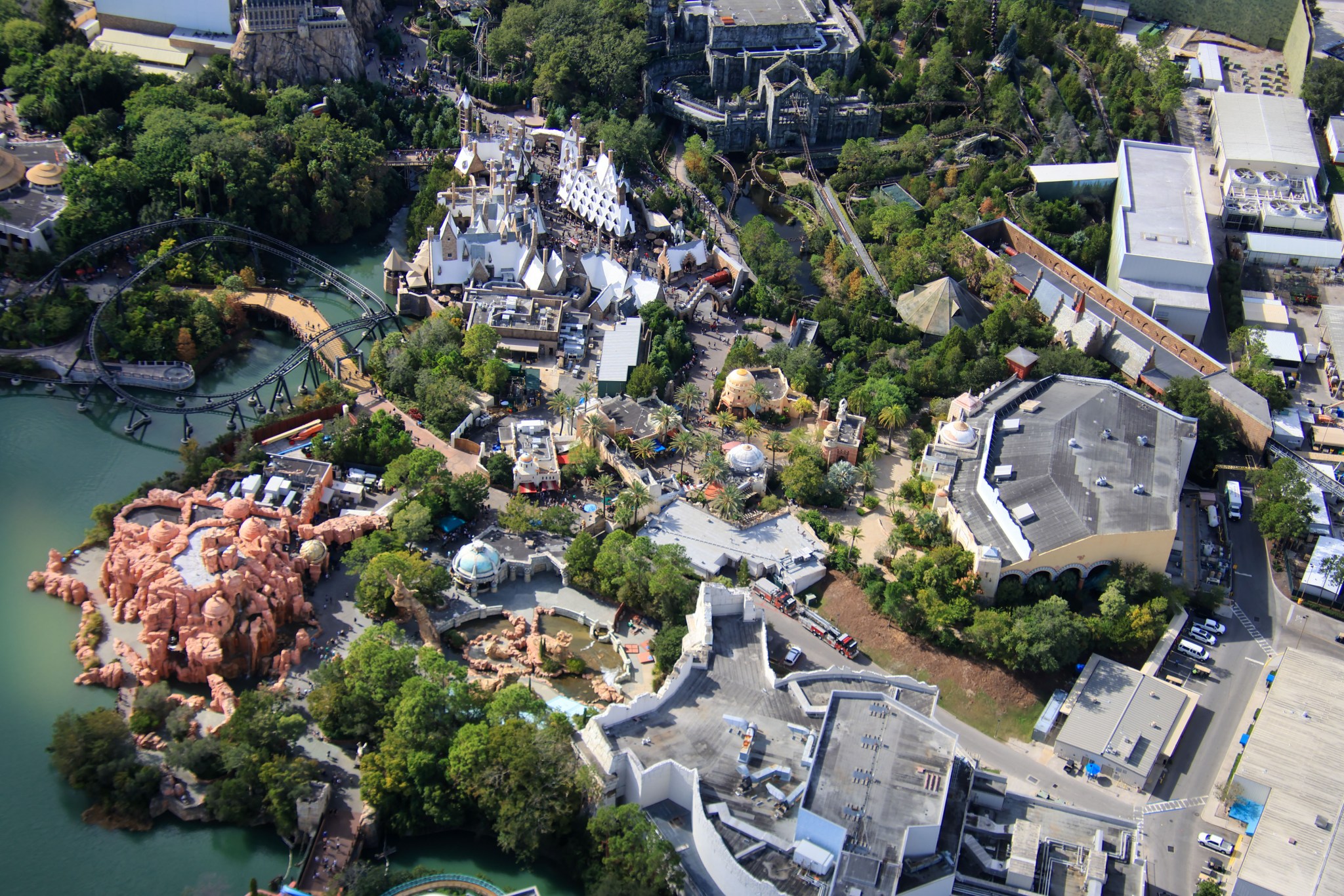 AERIAL PHOTOS: Trees Felled Near The Lost Continent at Universal’s ...