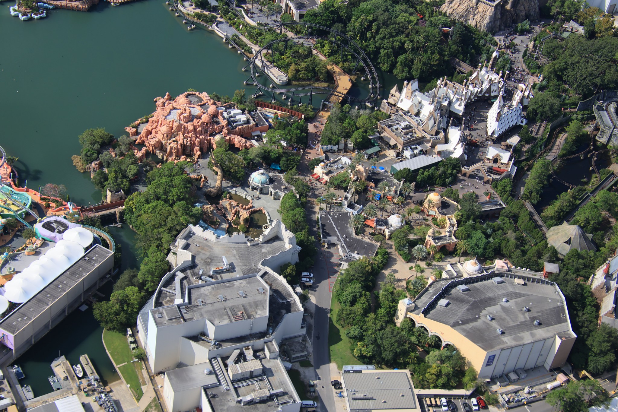 AERIAL PHOTOS: Trees Felled Near The Lost Continent at Universal’s ...