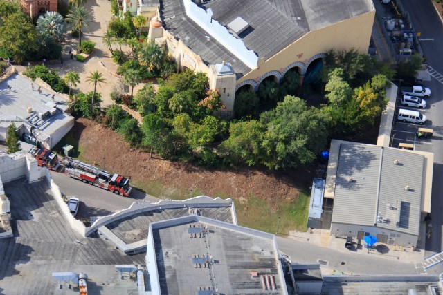 AERIAL PHOTOS: Trees Felled Near The Lost Continent at Universal’s ...