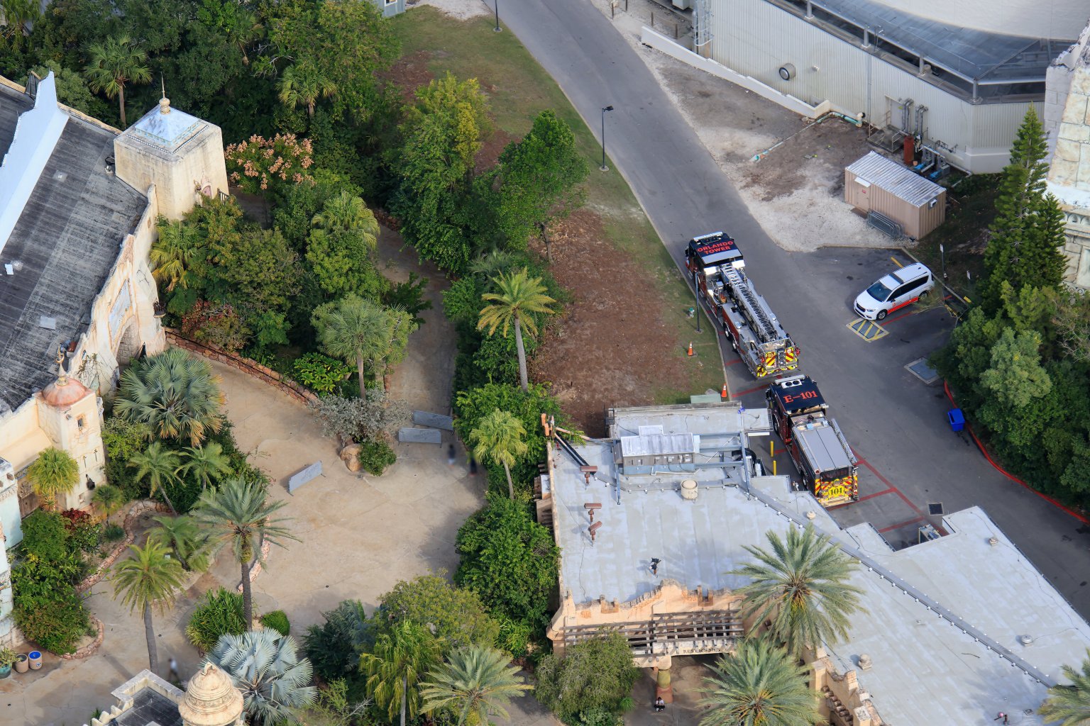 AERIAL PHOTOS: Trees Felled Near The Lost Continent at Universal’s ...