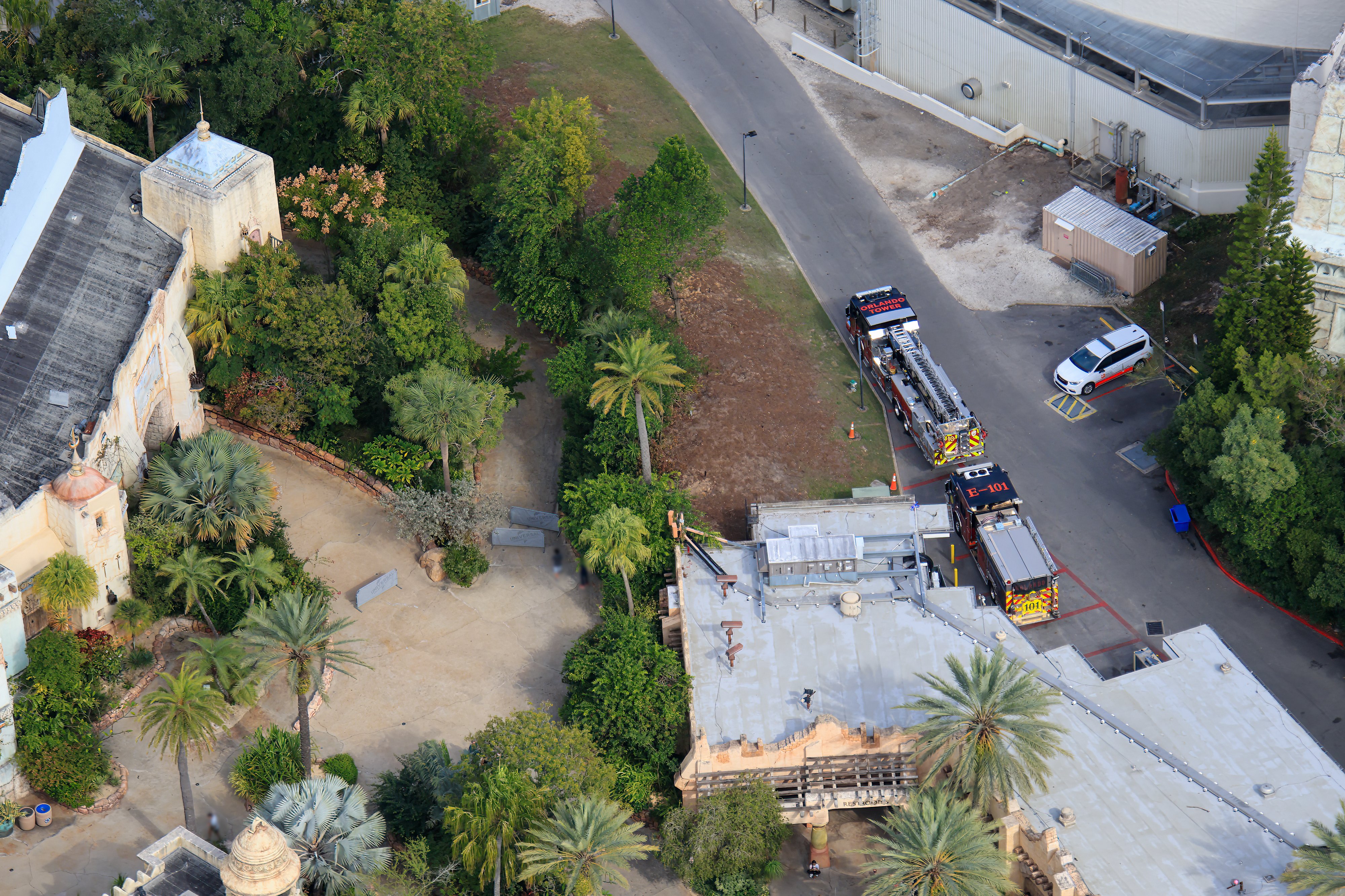 AERIAL PHOTOS: Trees Felled Near The Lost Continent at Universal’s ...