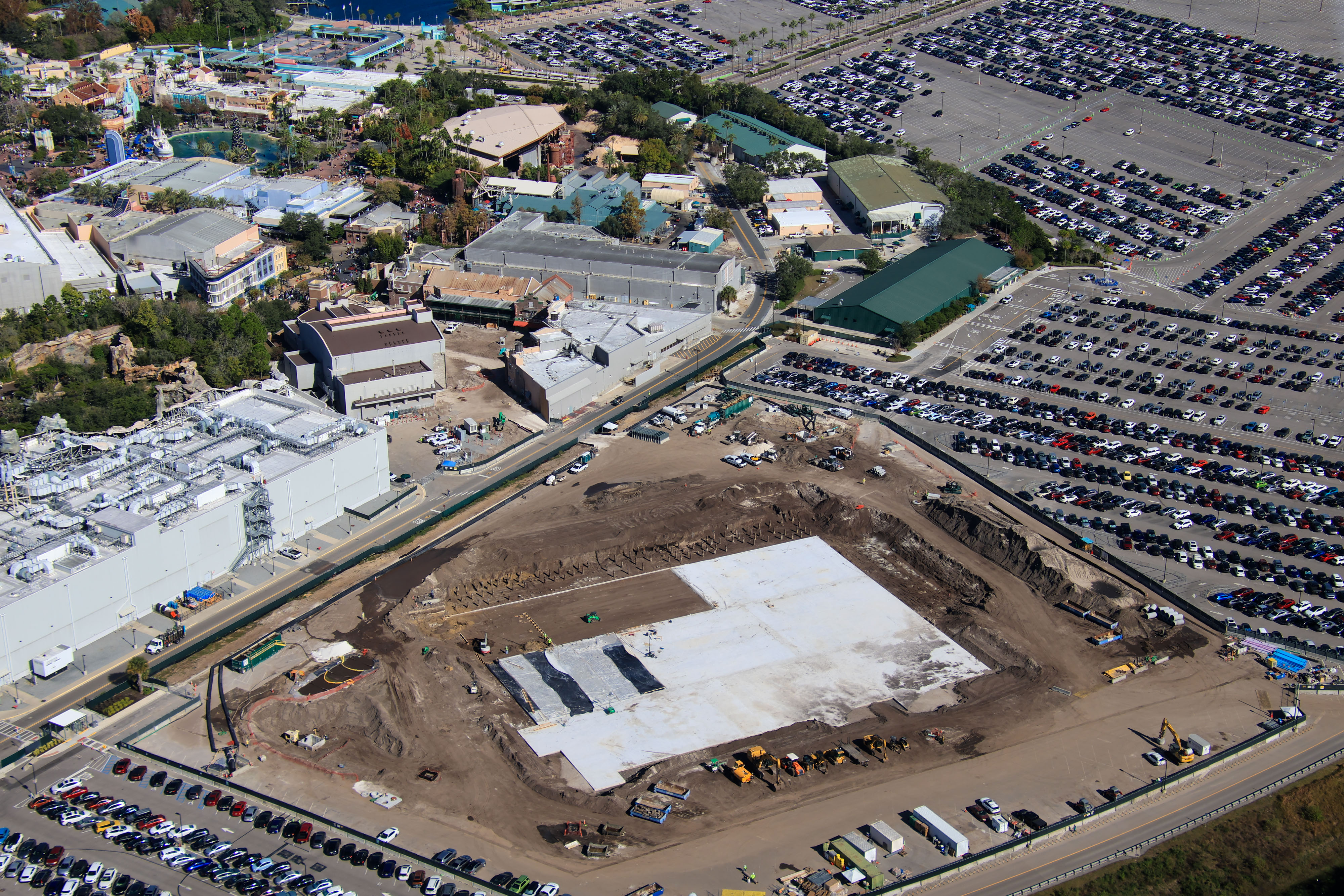 New Aerial Photos Show Construction Progress of Monstropolis Roller ...