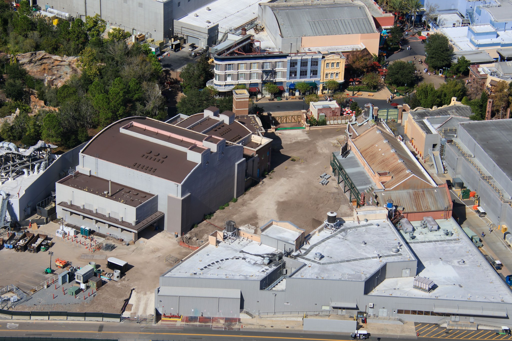 New Aerial Photos Show Construction Progress of Monstropolis at Disney ...