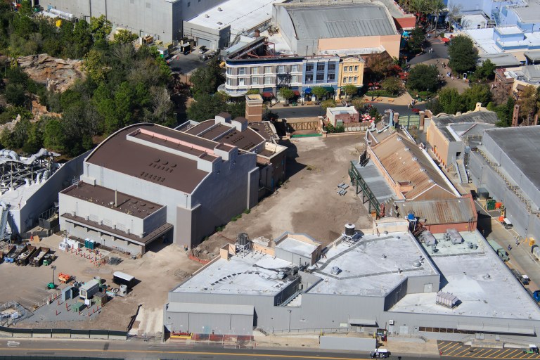 New Aerial Photos Show Construction Progress of Monstropolis at Disney ...
