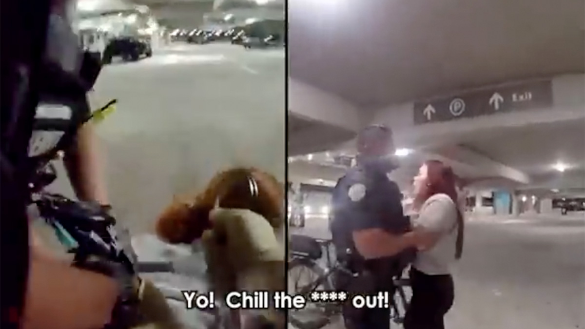 WATCH: Chaos Ensues As Police Attempt to Handcuff Belligerent Woman at ...