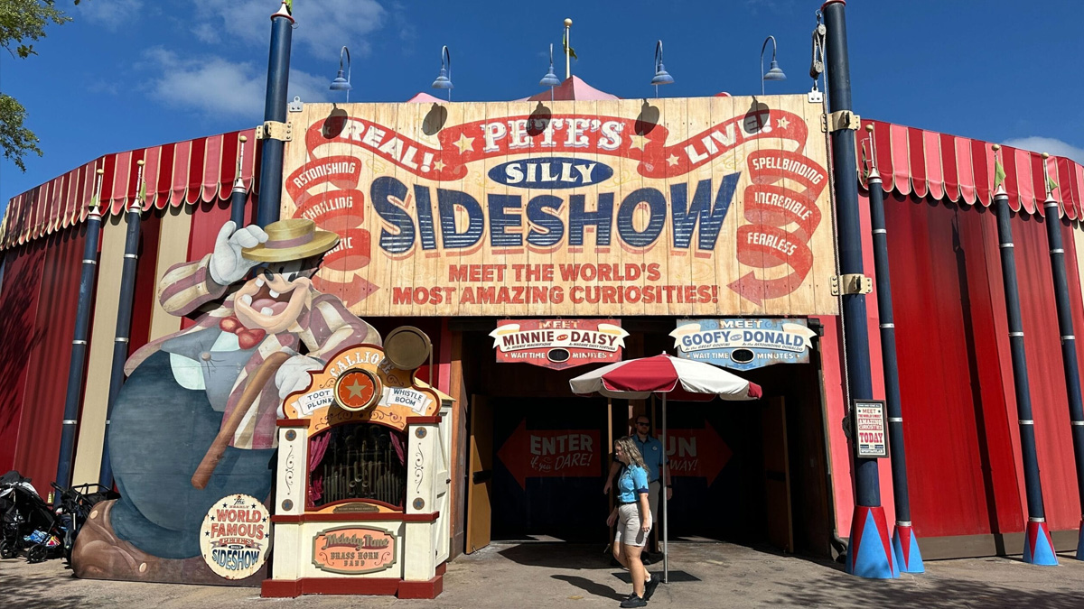 Start Date for Pete’s Silly Sideshow Refurbishment at Magic Kingdom Changed