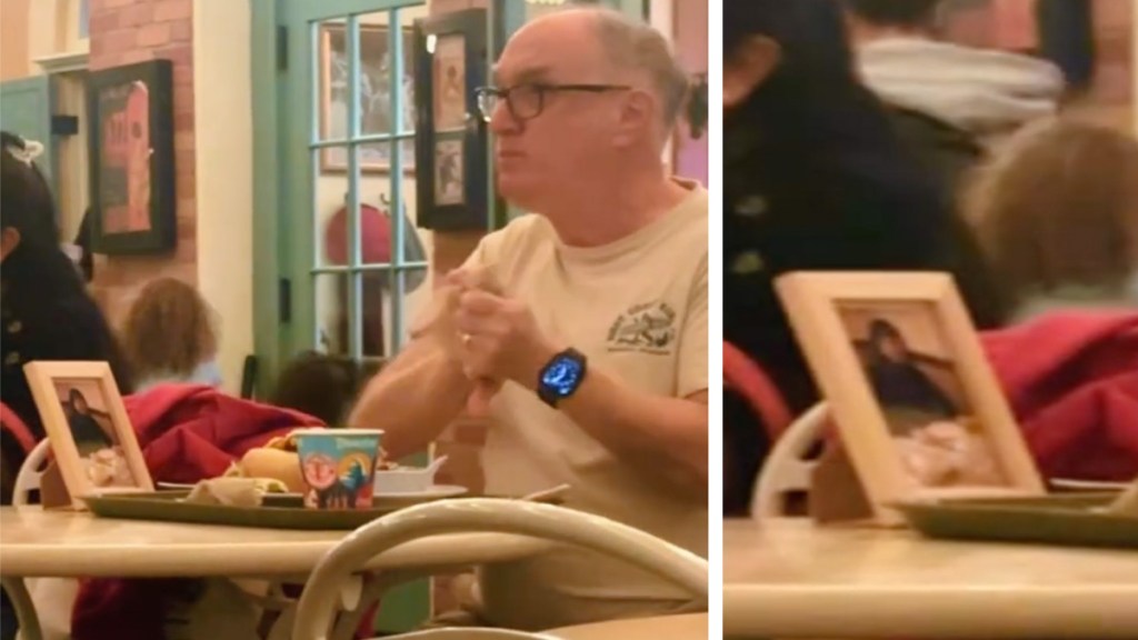 Real-Life Carl and Ellie Fredricksen: Man Eating Next to Picture of ...