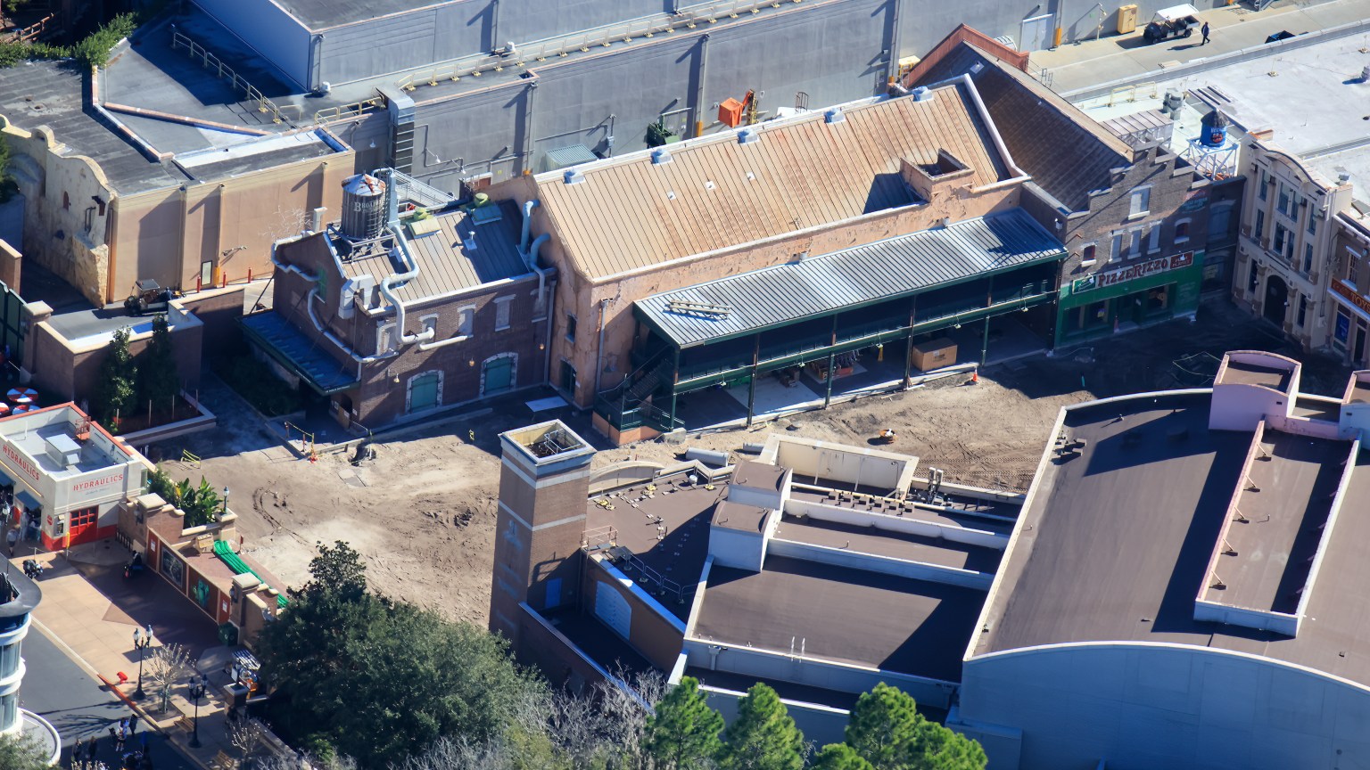New Aerial Photos Show Construction Progress of Monstropolis at Disney ...
