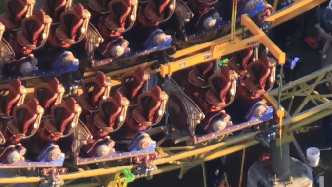 AERIAL PHOTOS: Valleyed Stardust Racers Trains at Universal’s Epic Universe