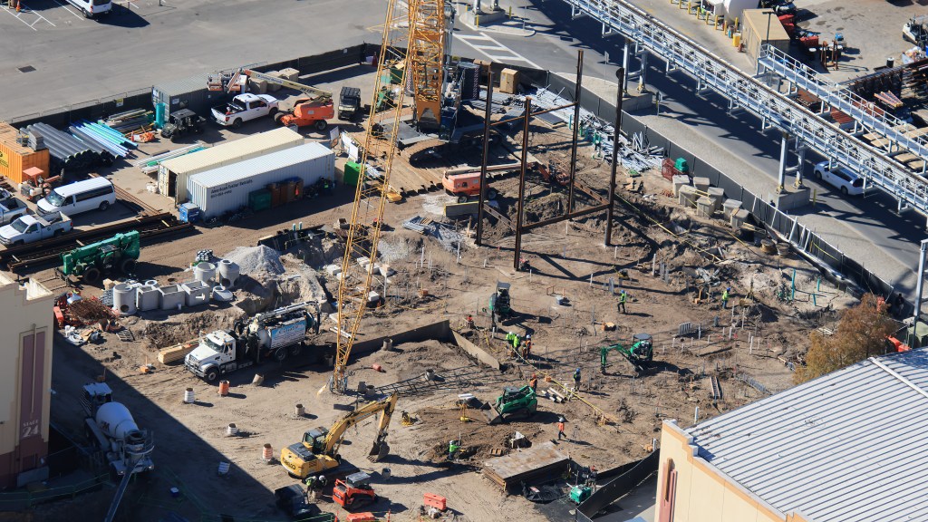AERIAL PHOTOS: Vertical Construction on Building for New Roller Coaster ...